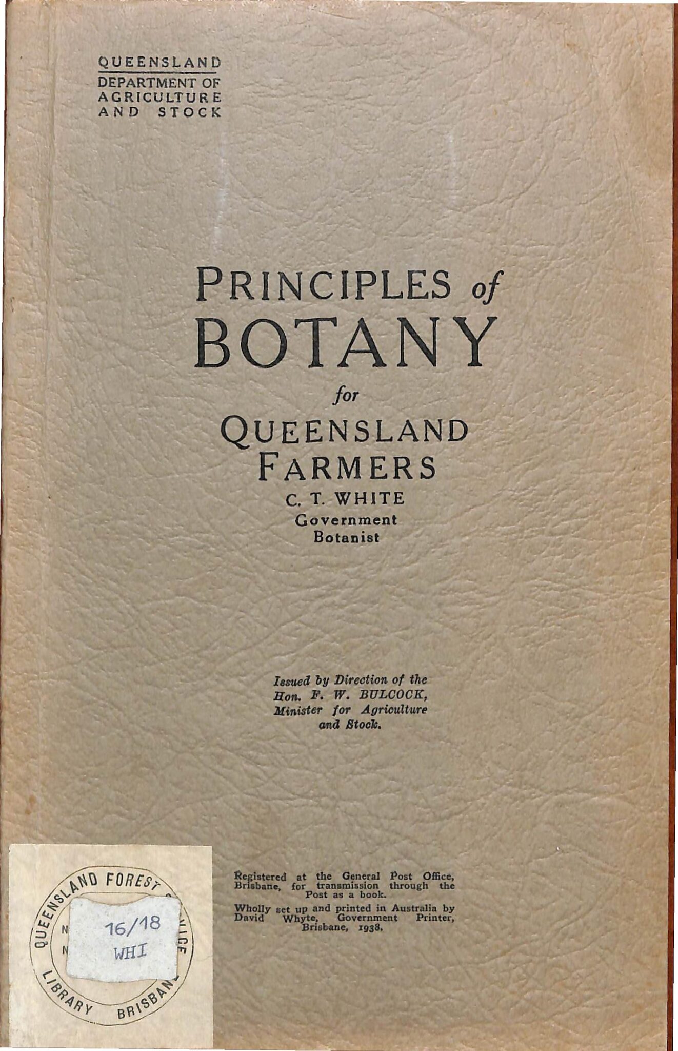 Principles of Botany for Australian Farmers – 1938 – Queensland Science ...